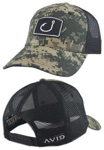 AVID Sportswear Iconic Fishing Trucker Hat Digi Camo