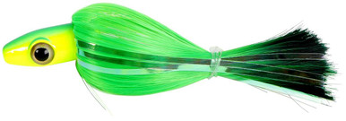MagicTail Hoo Magic Trolling Head 1oz - Chart Green Tip - TackleDirect