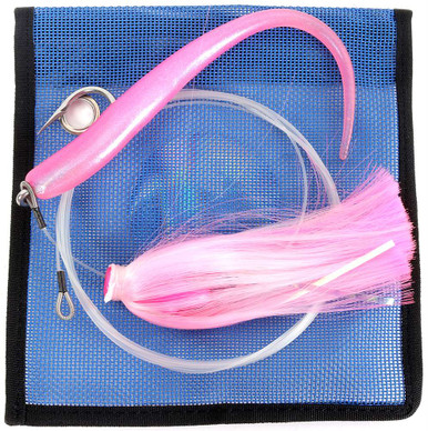 MagicTail Hoo Magic Plastic Rigged Trolling Head - 3.5oz - Pink Tip
