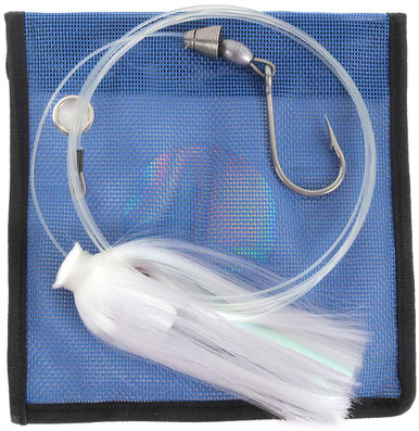 MagicTail Hoo Magic Pin Rig Trolling Head 1oz - White - TackleDirect