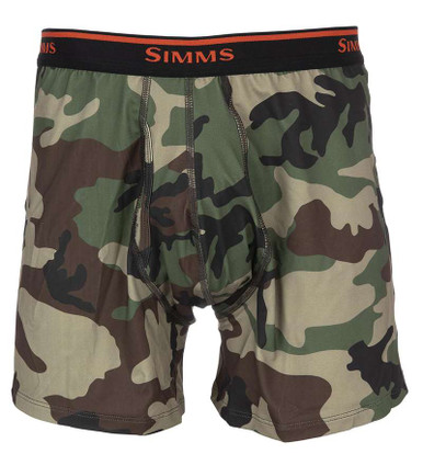 Simms Mens Boxer - Woodland Camo - 2X-Large - TackleDirect