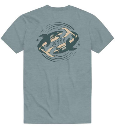 Jetty Backflip Short Sleeve T-Shirt - Fog - Large - TackleDirect