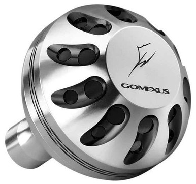 Gomexus Power Knob Aluminum A41 - Silver and Black - TackleDirect