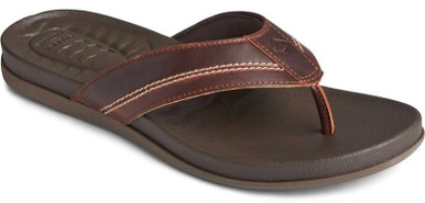 Sperry Plushwave Dock Sandal - Brown - 11M - TackleDirect