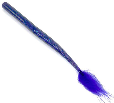Rabid Baits Shaker Worm - 6in - June Bug - TackleDirect