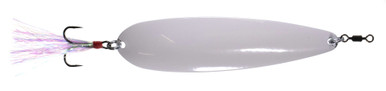 Nichols Lures Lake Fork Flutter Spoon - 4in - Snow - TackleDirect