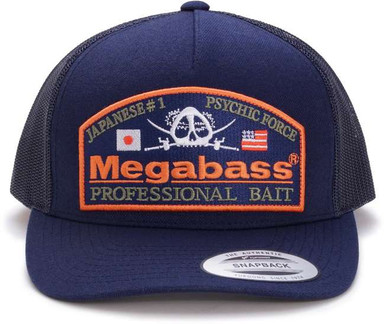 Megabass Psychic Trucker Hat - Navy/Navy - TackleDirect