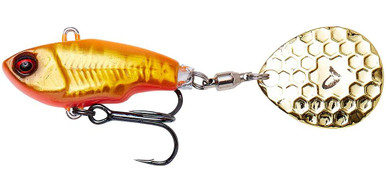 Savage Gear Fat Tail Spin - 1/3oz - Orange and Gold - TackleDirect