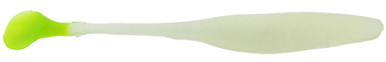 Bass Assassin 5in Sea Shad Swimbait Glow/Chart Tail - TackleDirect