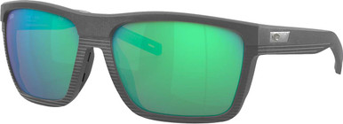 Costa Pargo Sunglasses - Dark Grey/Green Mirror 580G - TackleDirect