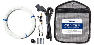 Gemlux Center Outrigger Rigging Kit - White - TackleDirect