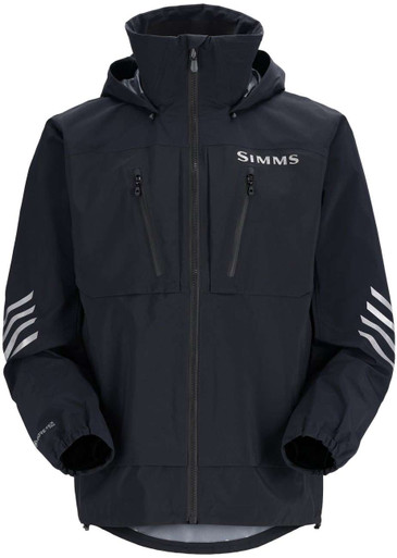 Simms Mens ProDry Fishing Jacket - Black - XX-Large - TackleDirect