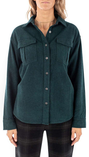 Jetty Womens Anchor Flannel - Tidal - Large - TackleDirect