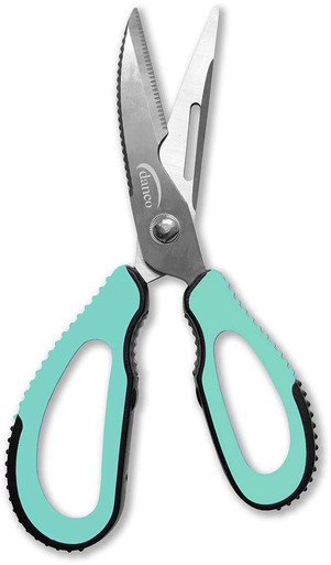 Danco Stainless Steel Bait Shears - 9in - Seafoam - TackleDirect