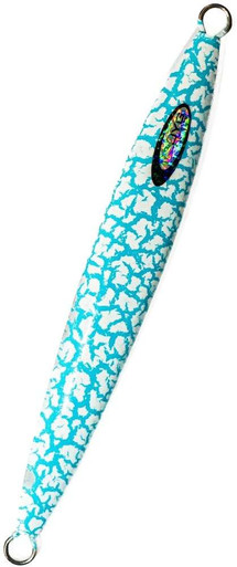 JYG PRO Fishing Semy Slow Pitch Jig - 330g - White Crackle - TackleDirect