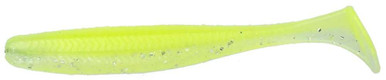 6th Sense Divine Boot Tail Swimbait - 3.8in Chartreuse Flash - TackleDirect