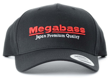 Megabass Logo Snapback Hat Black/Red