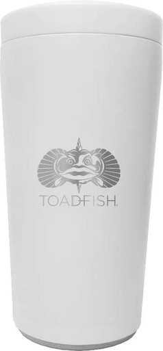 Toadfish Universal Non-Tipping Can Cooler 2.0 - White - TackleDirect
