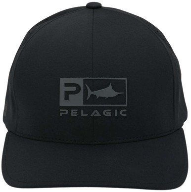 Pelagic Delta Flexfit Heathered Hat - Black - S/M - TackleDirect