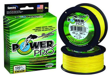 PowerPro Braided Spectra Fishing Line - Hi-Vis Yellow - TackleDirect