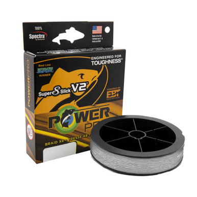 PowerPro Super Slick V2 Braided Line - White - 50lb - 150yds - TackleDirect