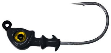 DOA C.A.L. Jig Heads 3/8oz 3 Pack 423 Black-Gold Eye