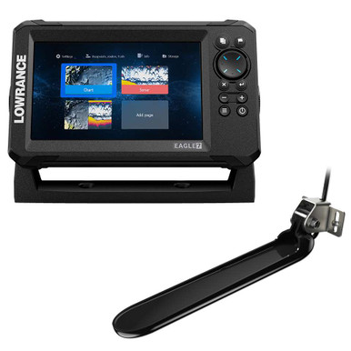 Lowrance Eagle 7 w/ TripleShot Transducer and Discover OnBoard Chart ...
