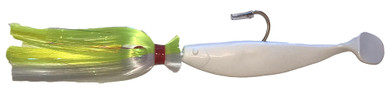 Bluewater Candy Mojo Loaded Lure- 16oz - Chartreu/White - TackleDirect