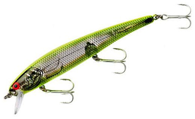 Bomber B15A Long A Lure XSICH Silver Flash/Chartreuse