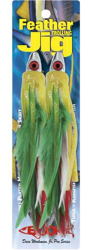 Boone Feather Trolling Jig 1/4oz 4in 2pk - TackleDirect