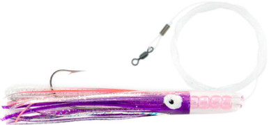 CandH Rattle Jet Rigged and Ready - Purple Foil/Pink Skirt - TackleDirect