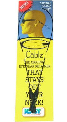 Cablz Original 14in Eyeglass Retainer Black Coated - TackleDirect