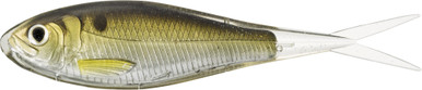 LIVETARGET Skip Shad - 3-1/2in - Silver/Brown - TackleDirect