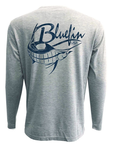 Bluefin USA Vintage Marlin Technical Long Sleeve Shirt - TackleDirect