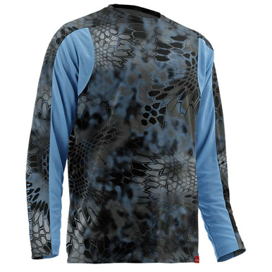 Huk Trophy Kryptek LS Shirt - Kryptek Neptune 2XL - TackleDirect