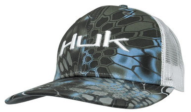 Huk Kryptek Logo Trucker Cap - Kryptek Neptune - TackleDirect