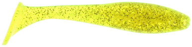 MegaStrike 3 Fat Shad Swim Baits Chartreuse w/Gold Glitter