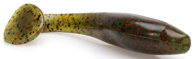 MegaStrike 4 Fat Shad Swim Baits Watermelon Black and Red Flake