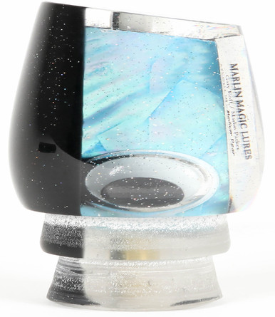 Marlin Magic Medium Pear Trolling Lure Head - Black Back