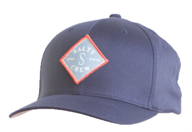 Salty Crew Tippet Stamped Hat - Navy - L/XL - TackleDirect