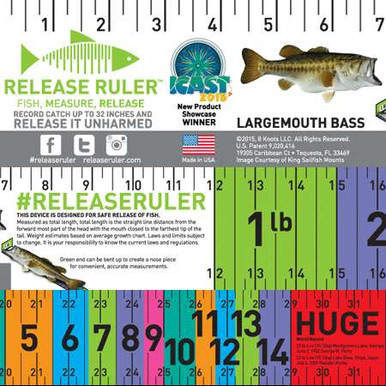 Largemouth Bass Release Ruler - TackleDirect