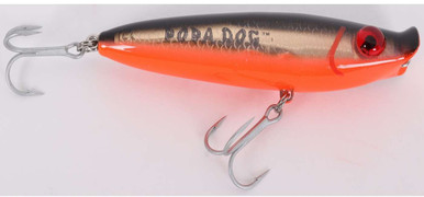 MirrOlure 87MR Popa Dog Black/Orange/Gold - TackleDirect
