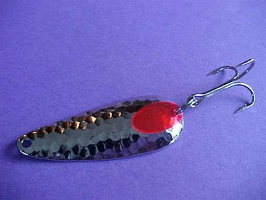 Gator 3/16 oz. Silver Mr. Red Hammered Spoon