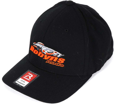 Dobyns Rods Flex Fit Cap - Black - TackleDirect