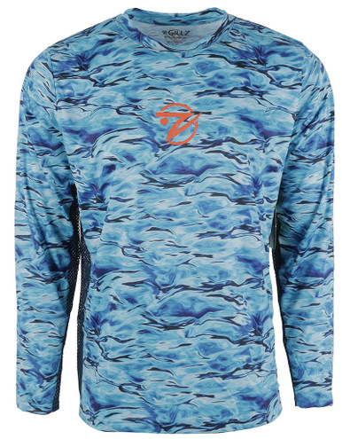 Gillz Tournament L/S Performance Shirt - Deep Water Blue - Medium
