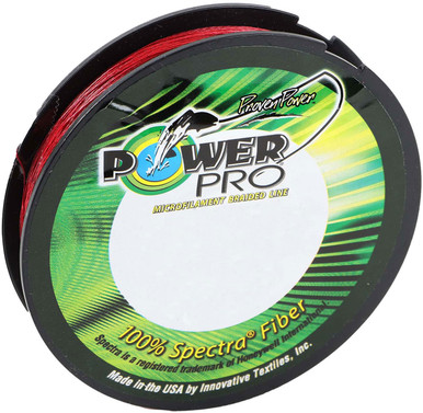 PowerPro Braided Spectra Fiber Line Vermilion Red 15lb 150yd