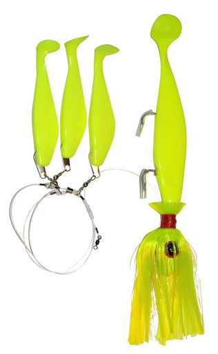 Bluewater Candy Striper Candy Chain - 24oz - Chartreuse - TackleDirect