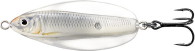 LIVETARGET Erratic Shiner - 2in - Glow/Pearl - TackleDirect