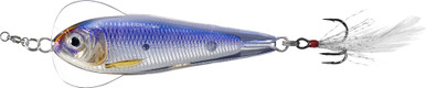 LIVETARGET Flutter Shad - 2-5/8in - Silver/Violet - TackleDirect