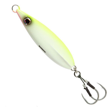 Shimano BFLFF300 Butterfly Flat Fall Jigs 350g - Chart/White - TackleDirect
